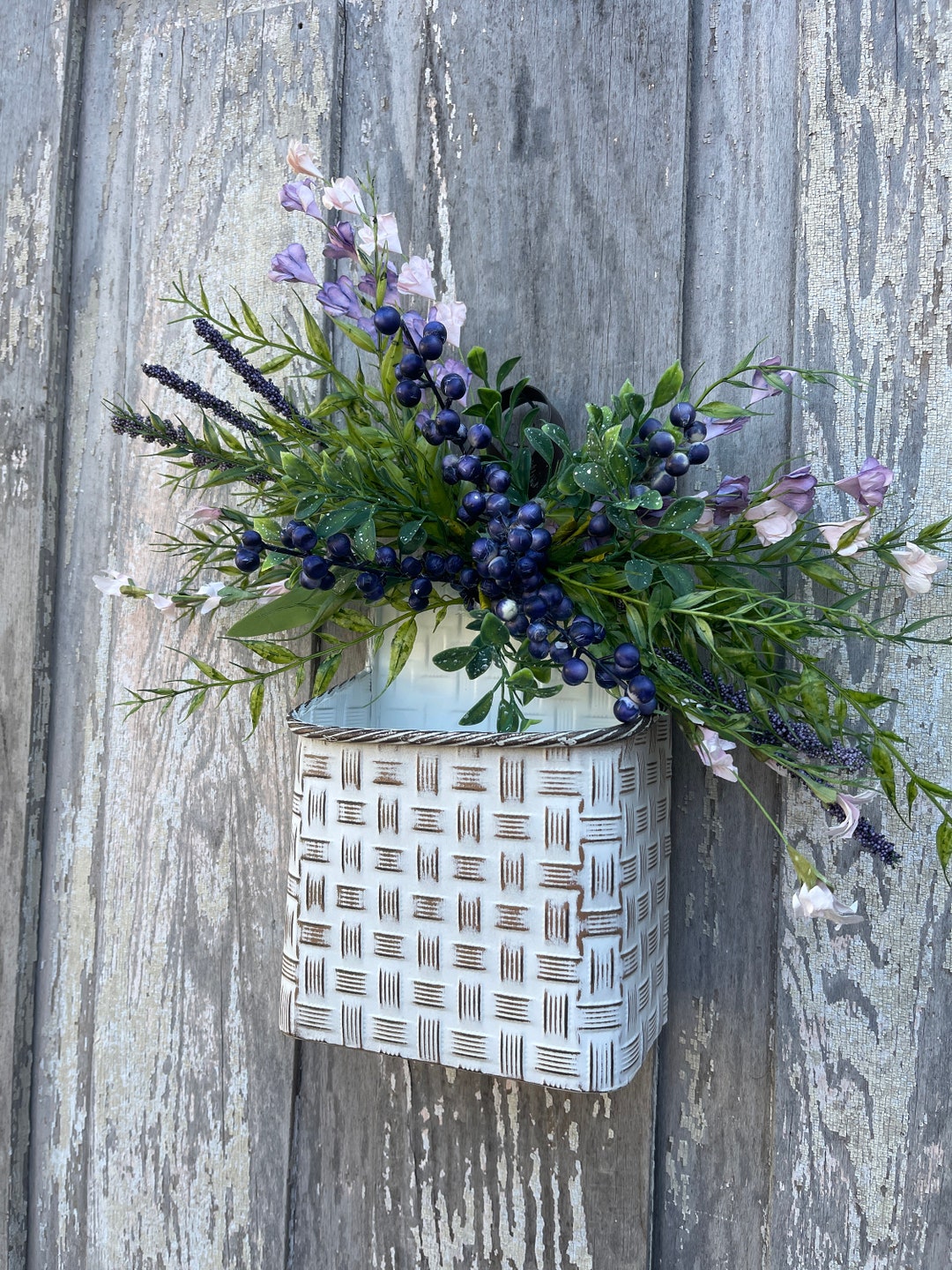 Wall Pocket With Florals to Decorate Your Home Year Round, Lavender ...