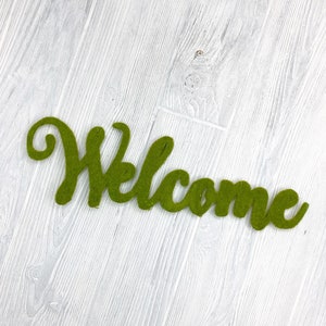 Moss Welcome Sign, Artificial Moss Sign,moss Sign for Arrangements ...