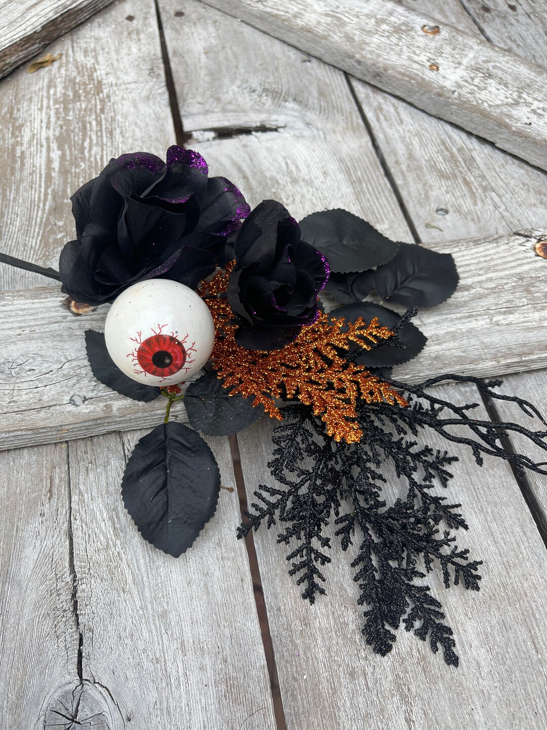 Creepy Eyeball for Halloween Wreath Making and Decorating , Eye Rose ...