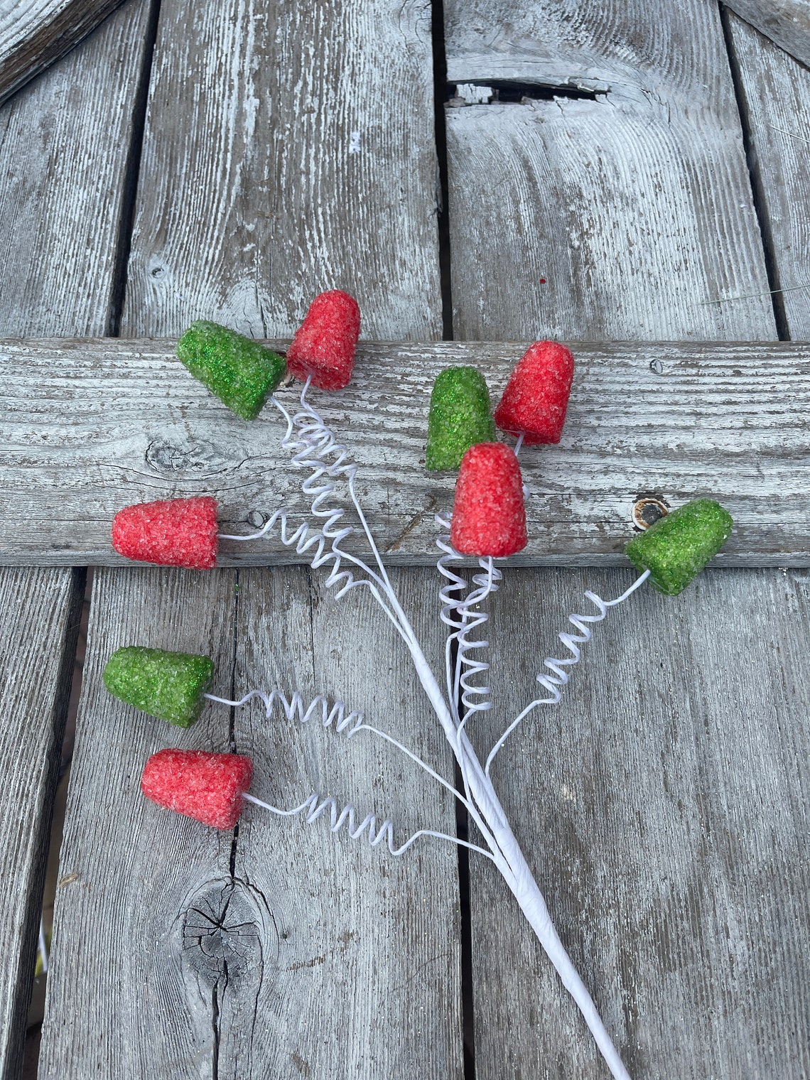 Artificial Gum Drop Pick for Christmas Decorating , Fake Gum Drop Candy ...