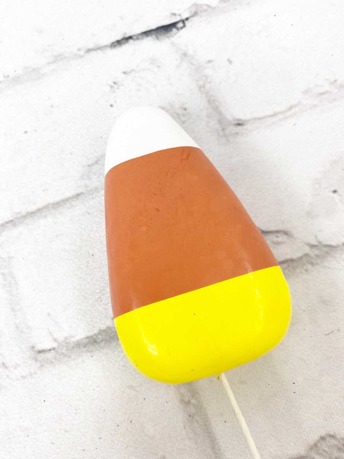 Halloween Candy Corn Pick Halloween Stem Artificial Candy | Etsy
