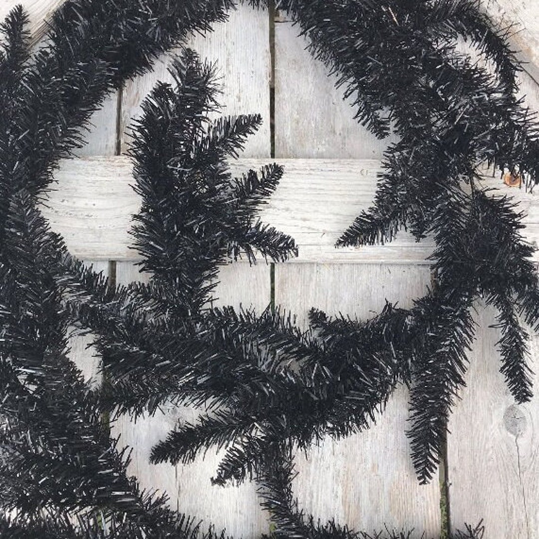 Black Garland, Halloween Garland, Garland for Halloween, Garland for ...