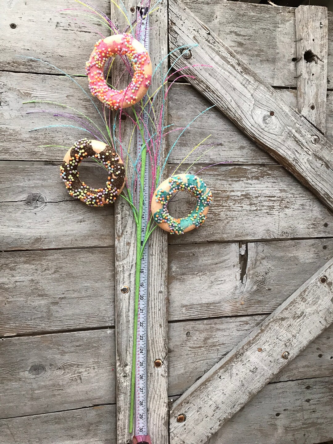 3 Donut Stem, Frosted Donuts for Wreaths, Donuts, Summer Time Fun ...