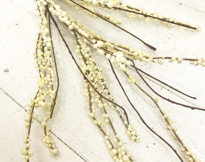 Snow Red Berry Stem, Berry Pick for Wreaths, Berry Picks for ...