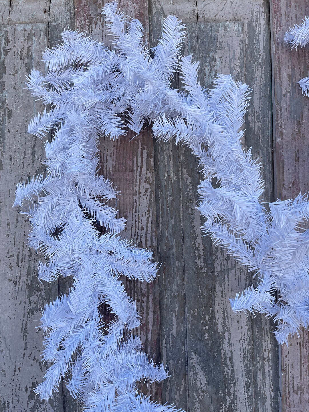 White Garland, Base Garland for Making, Garland for Mantle, Fireplace ...