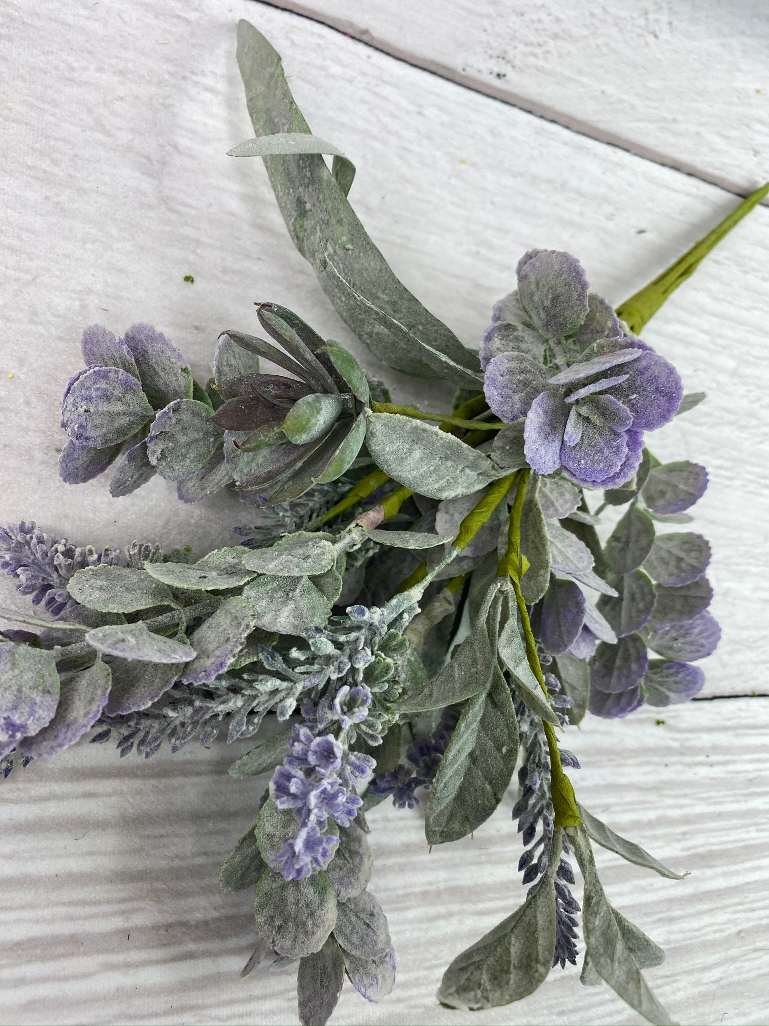 Lavender Lilac Bundle Purple flower and greenery greenery | Etsy