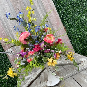 Spring Mixed Floral Arrangement for Dining Table, Large Spring Floral ...