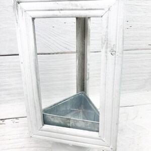Small Wood & Tin Triangle Container, Container, Planter, Planter ...