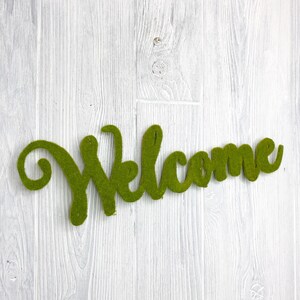 Moss Welcome Sign, Artificial Moss Sign,moss Sign for Arrangements ...