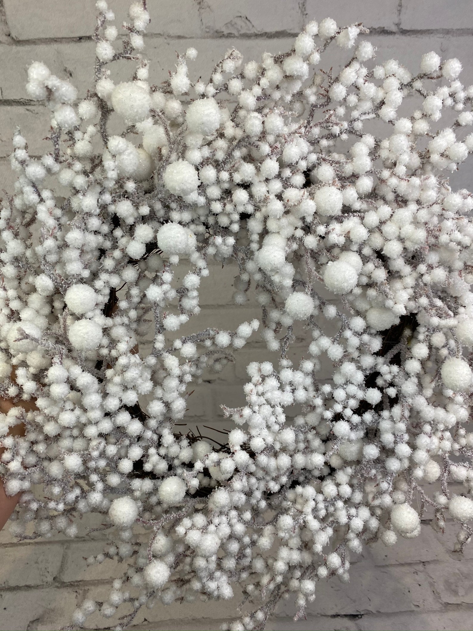 White Berry Wreath Snow White Berry Wreath Winter Wreath - Etsy