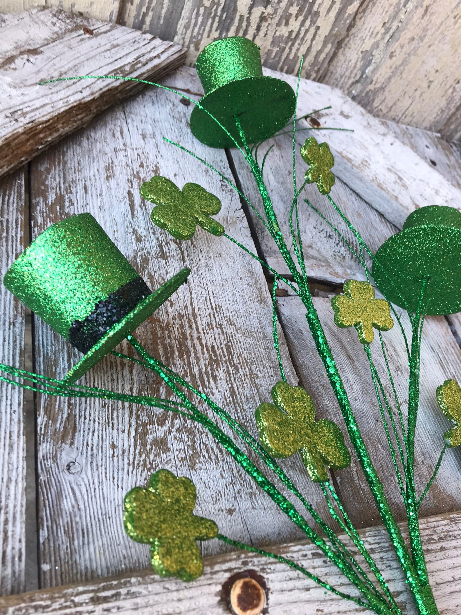 St. Patrick Day Top Hats Stem St. Patrick's Top Hat Stem | Etsy