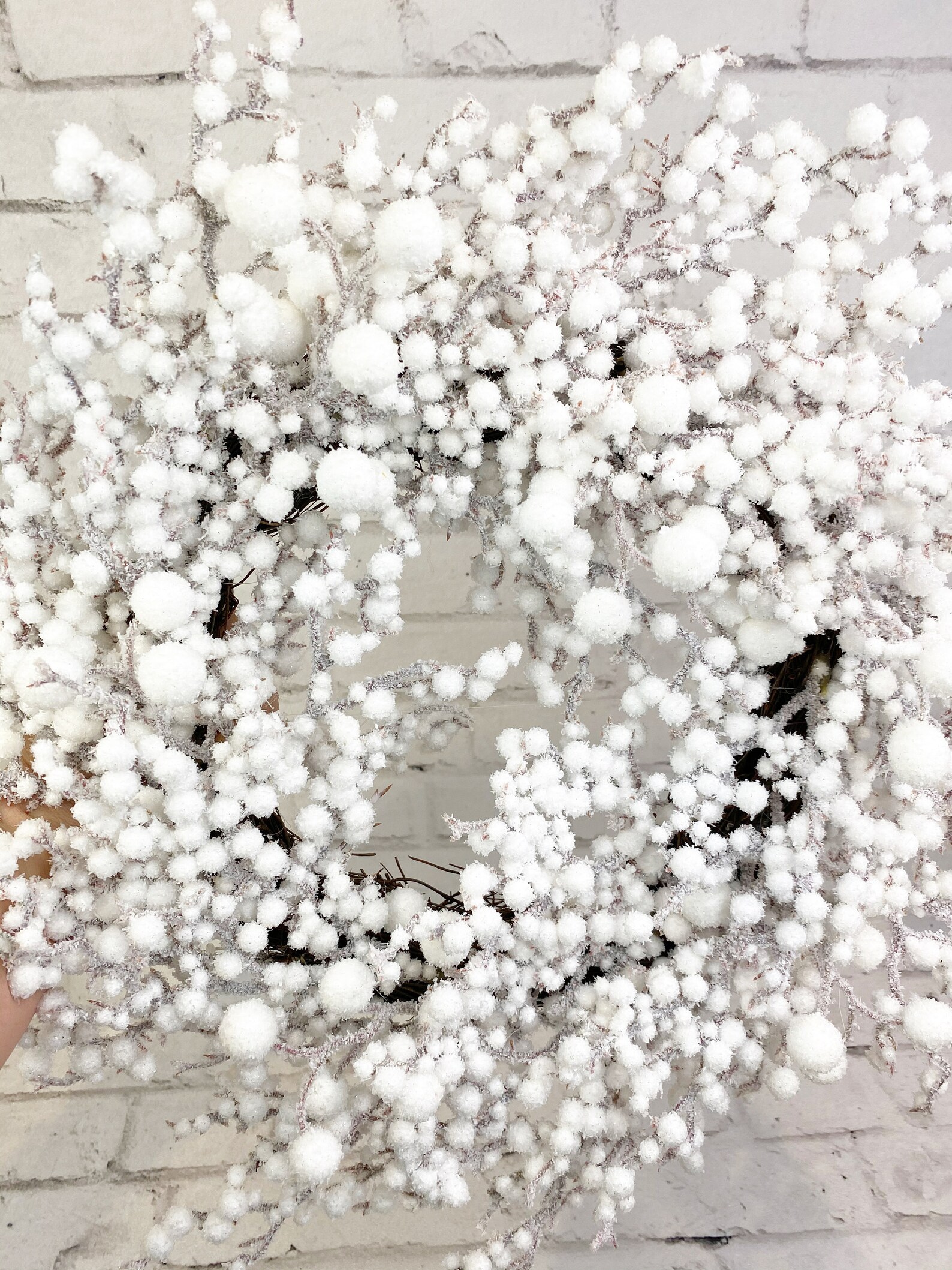 White Berry Wreath Snow White Berry Wreath Winter Wreath - Etsy