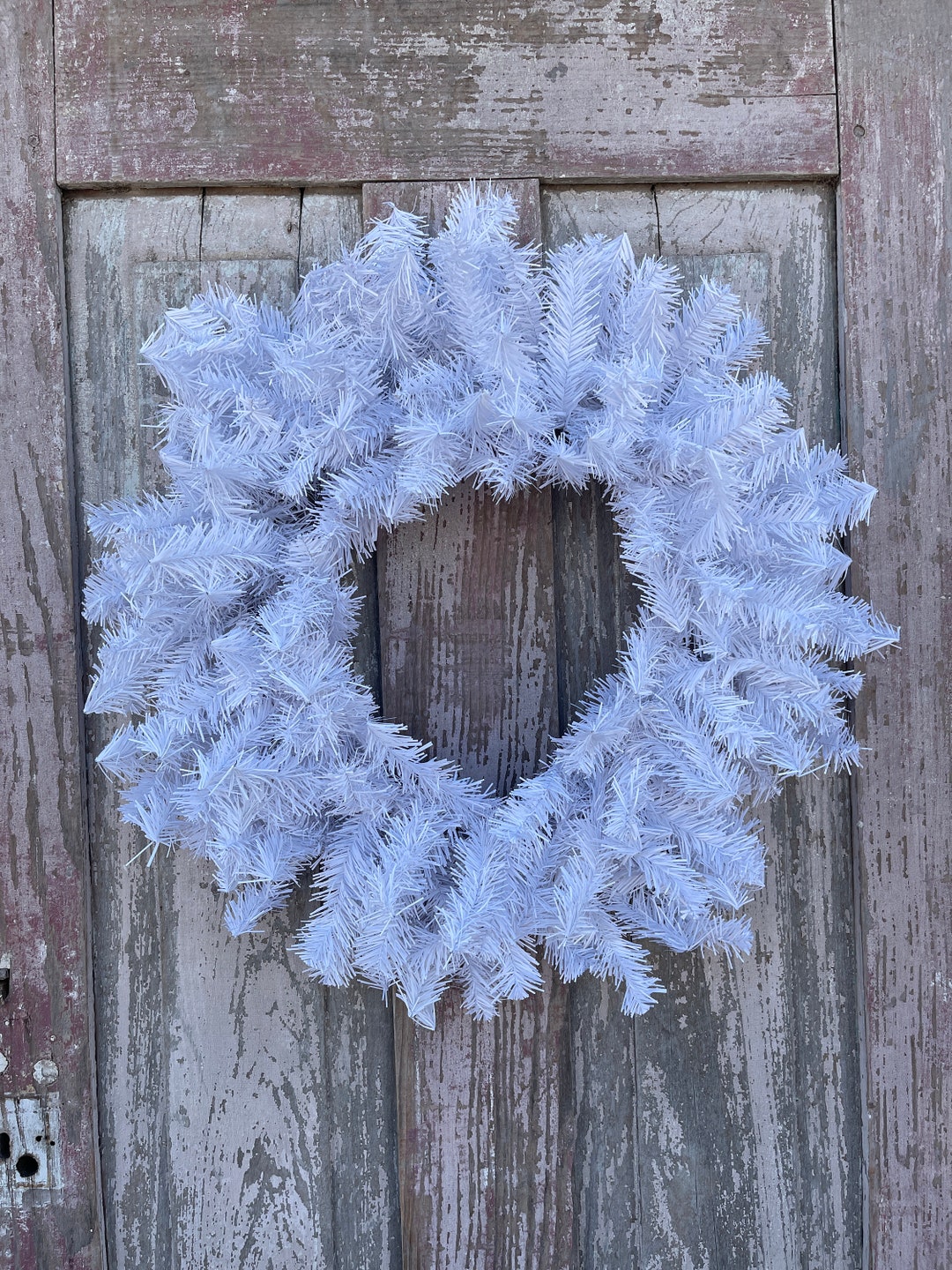 White Wreath Base for Creating Silk Flower and Deco Mesh Wreaths, White ...