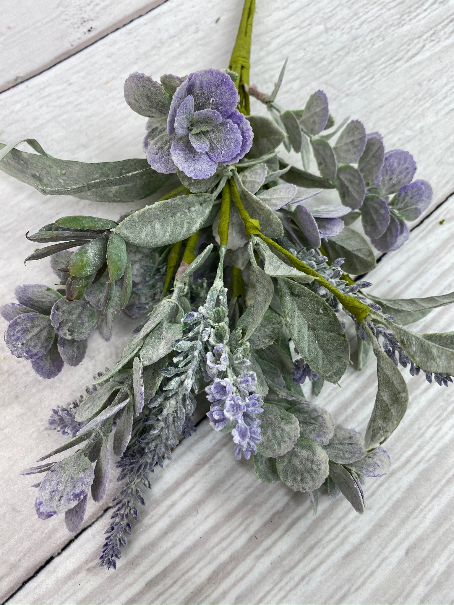 Lavender Lilac Bundle Purple flower and greenery greenery | Etsy