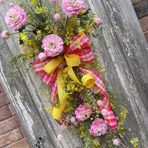 Spring Swag Wreath for Front Door by Keleas, Floral Spring Swag to ...