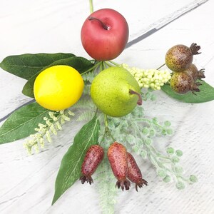Small Mixed Fruit Pear Apple Lemon Berries Pick, Mixed Fruit Pick ...
