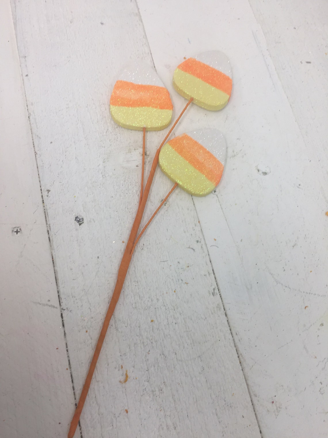 Small Candy Corn Pick Candy Corn for Wreaths Keleas Wreaths - Etsy