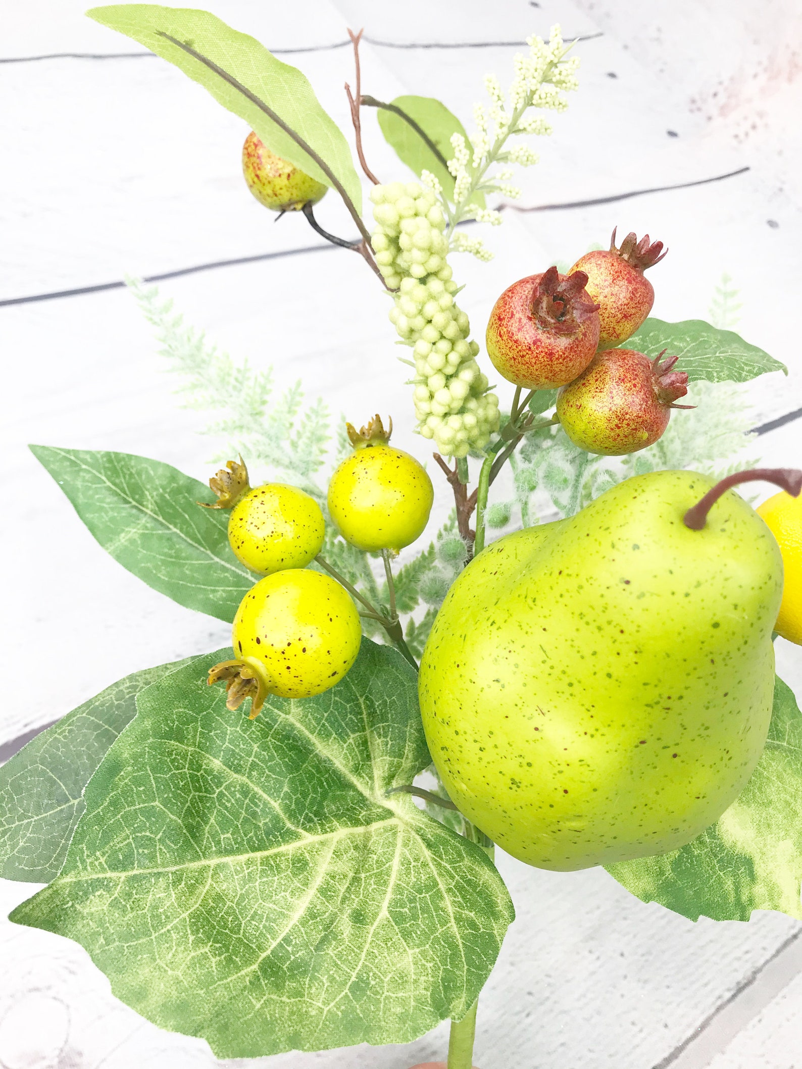 Pear and Lemon Mixed Fruit Pick Mixed Fruit Pick Fruit for | Etsy