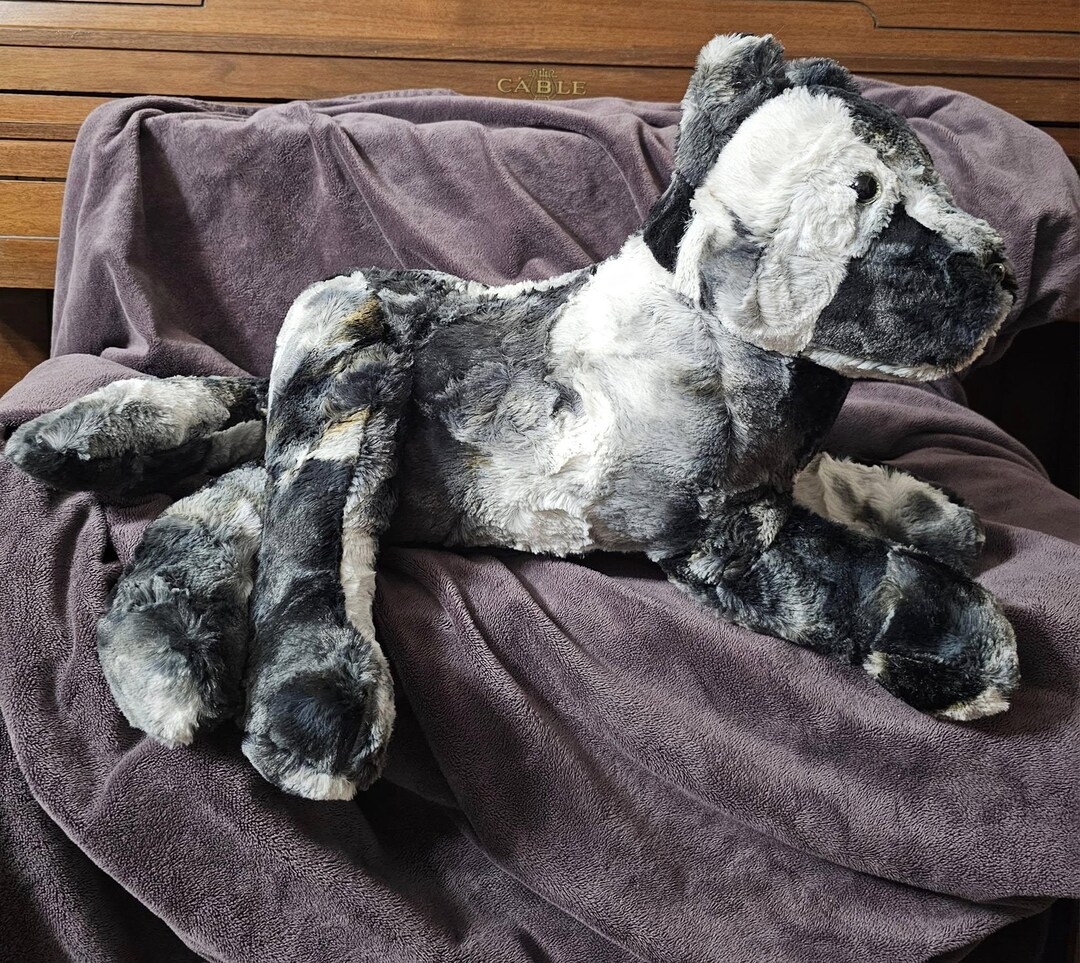 Handmade Plush Wolf, Wolf, Large Plush Wolf, Adoptable Stuffie, Stuffed ...