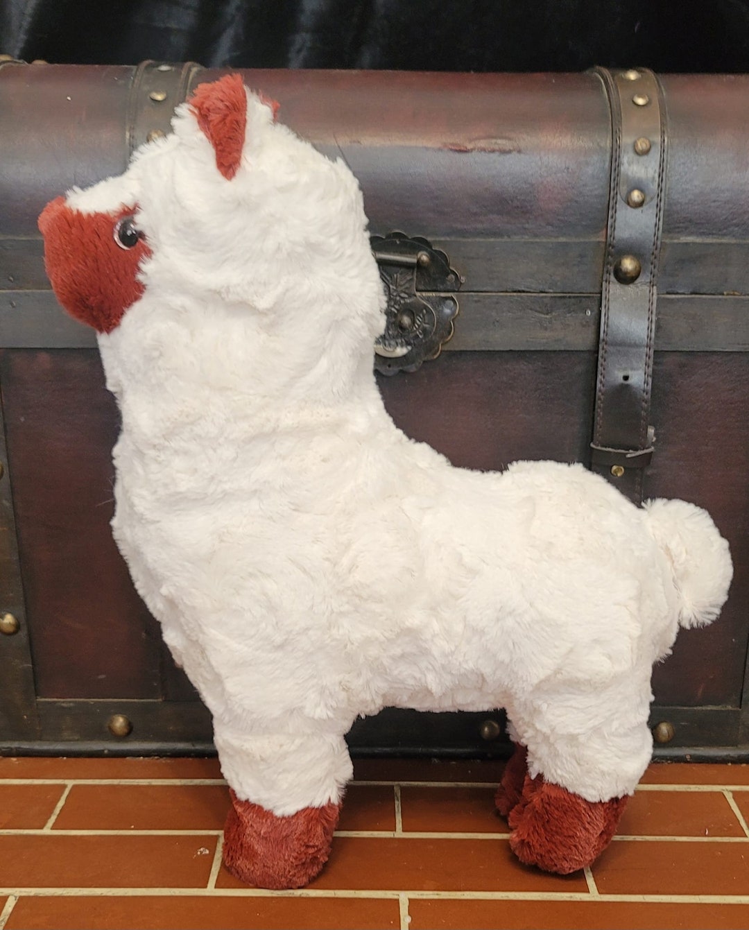 Handmade Plush Alpaca White Alpaca Plush Alpaca Adoptable - Etsy