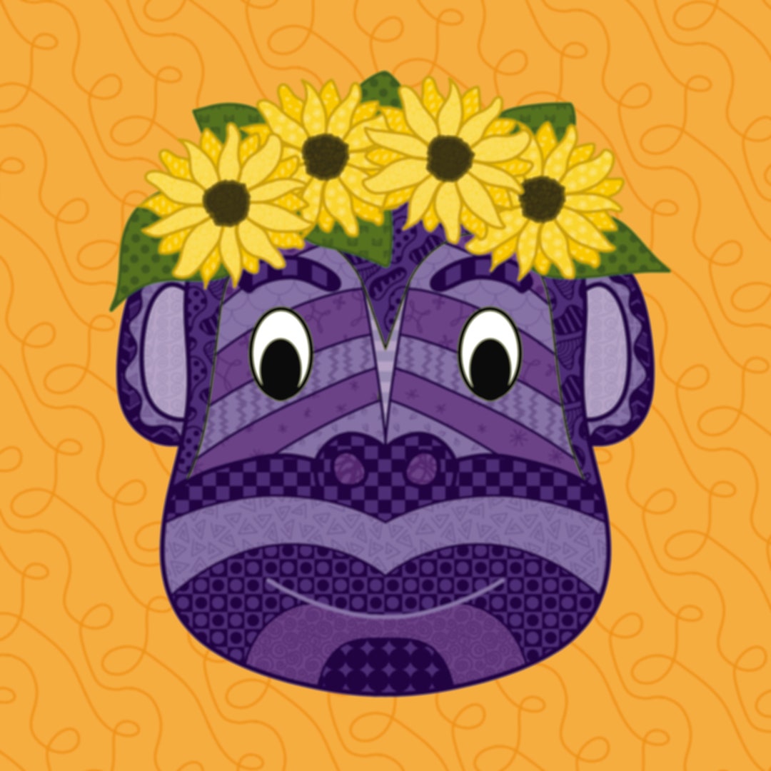 Colorful Monkey Zendoodle Art, Zentangle Art, Digital Art, Wall Art ...