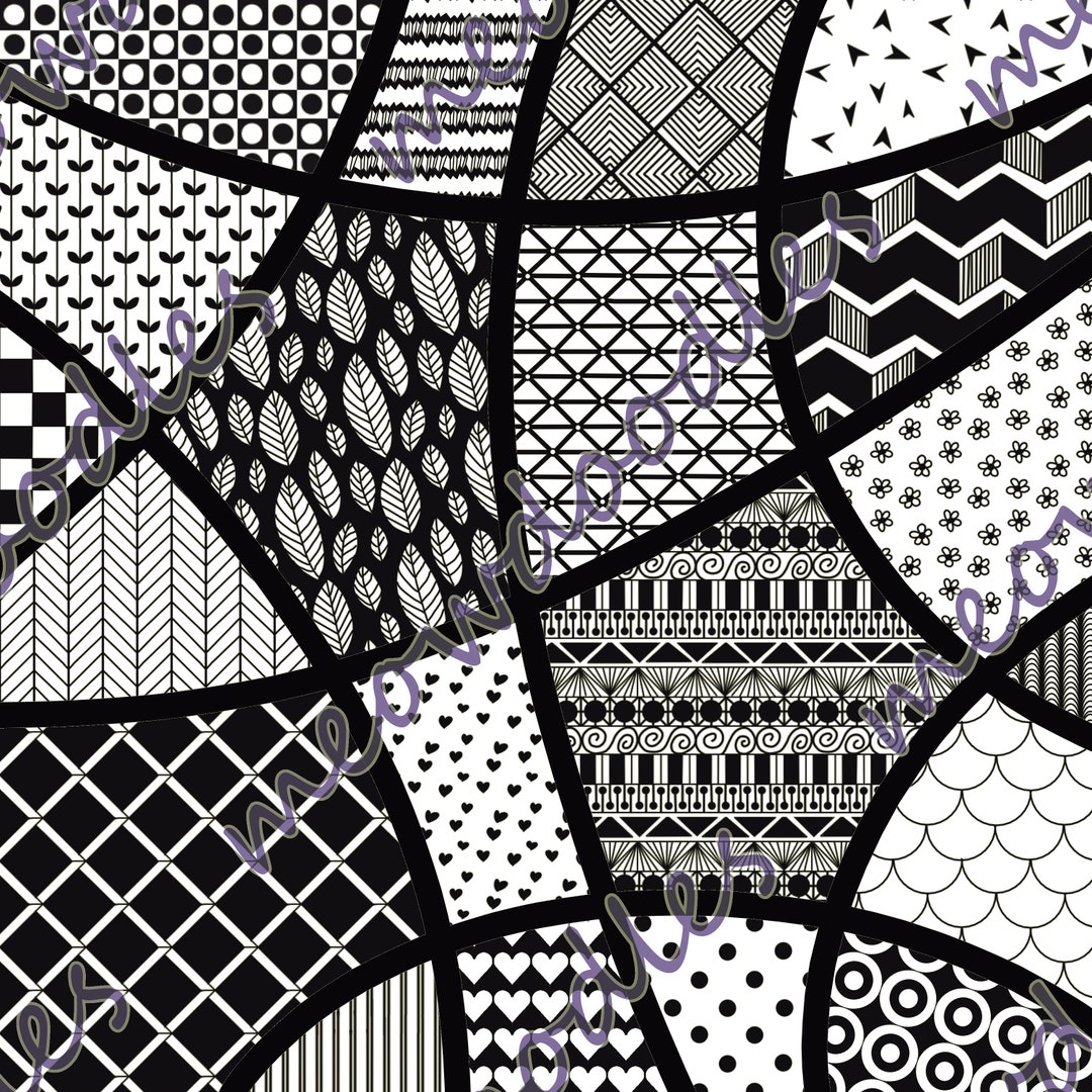 Wavy Zendoodle 12x12 Digital Artwork - Etsy