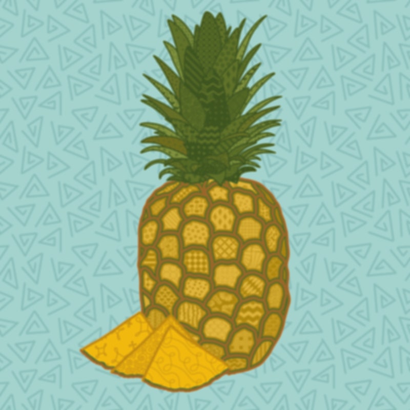 Pineapple Zentangle - Etsy