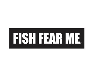 Fish Fear Me Sticker - Etsy