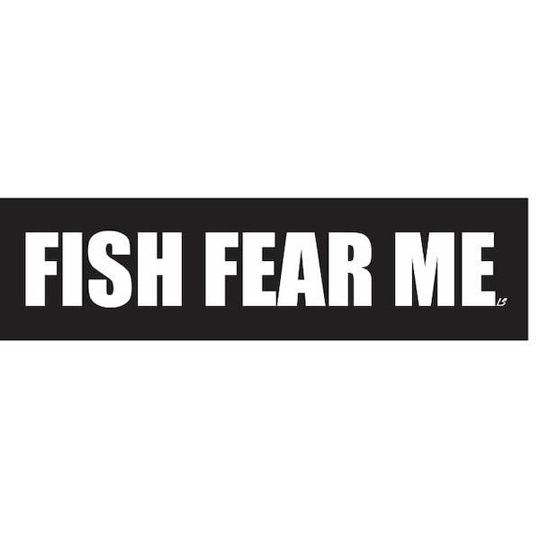 Fish Fear Me Sticker - Etsy