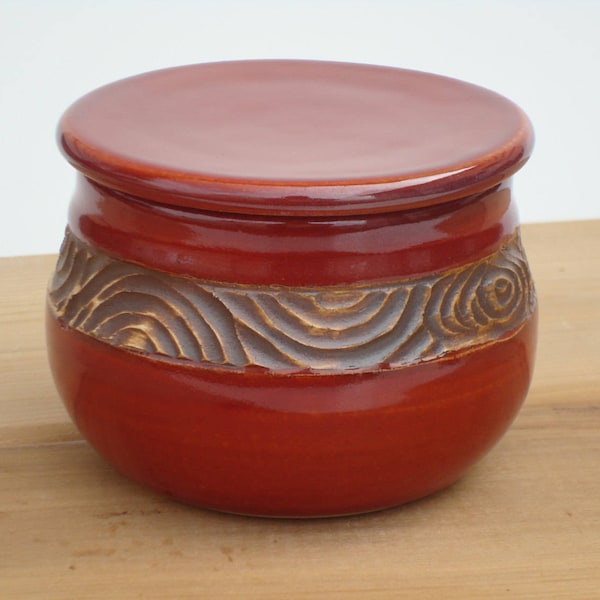 Red Butter Dish - Etsy