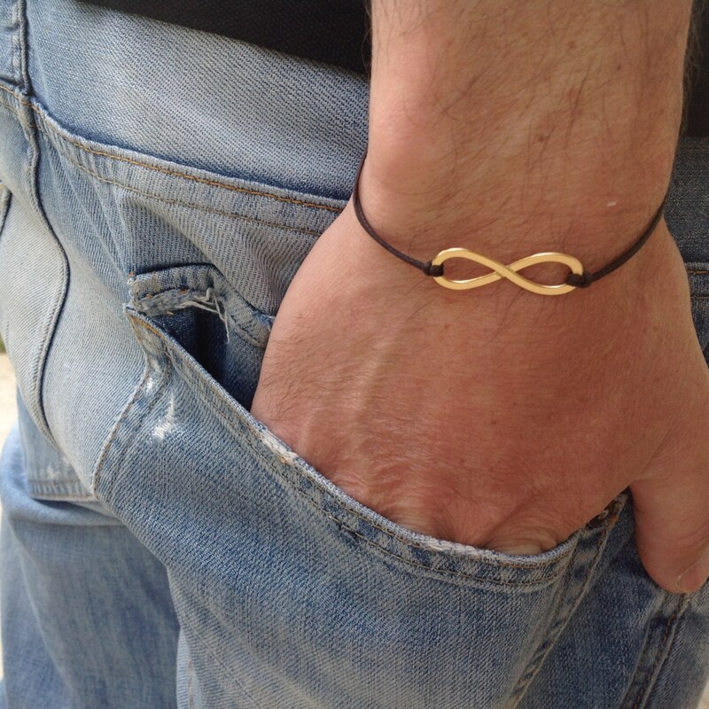 Mens Infinity Bracelet - Etsy