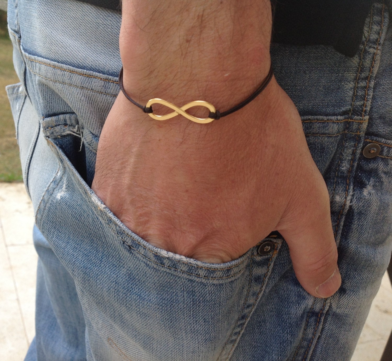 Mens Bracelet, Infinity Bracelet, Infinity for Men, Jewelry for Man ...