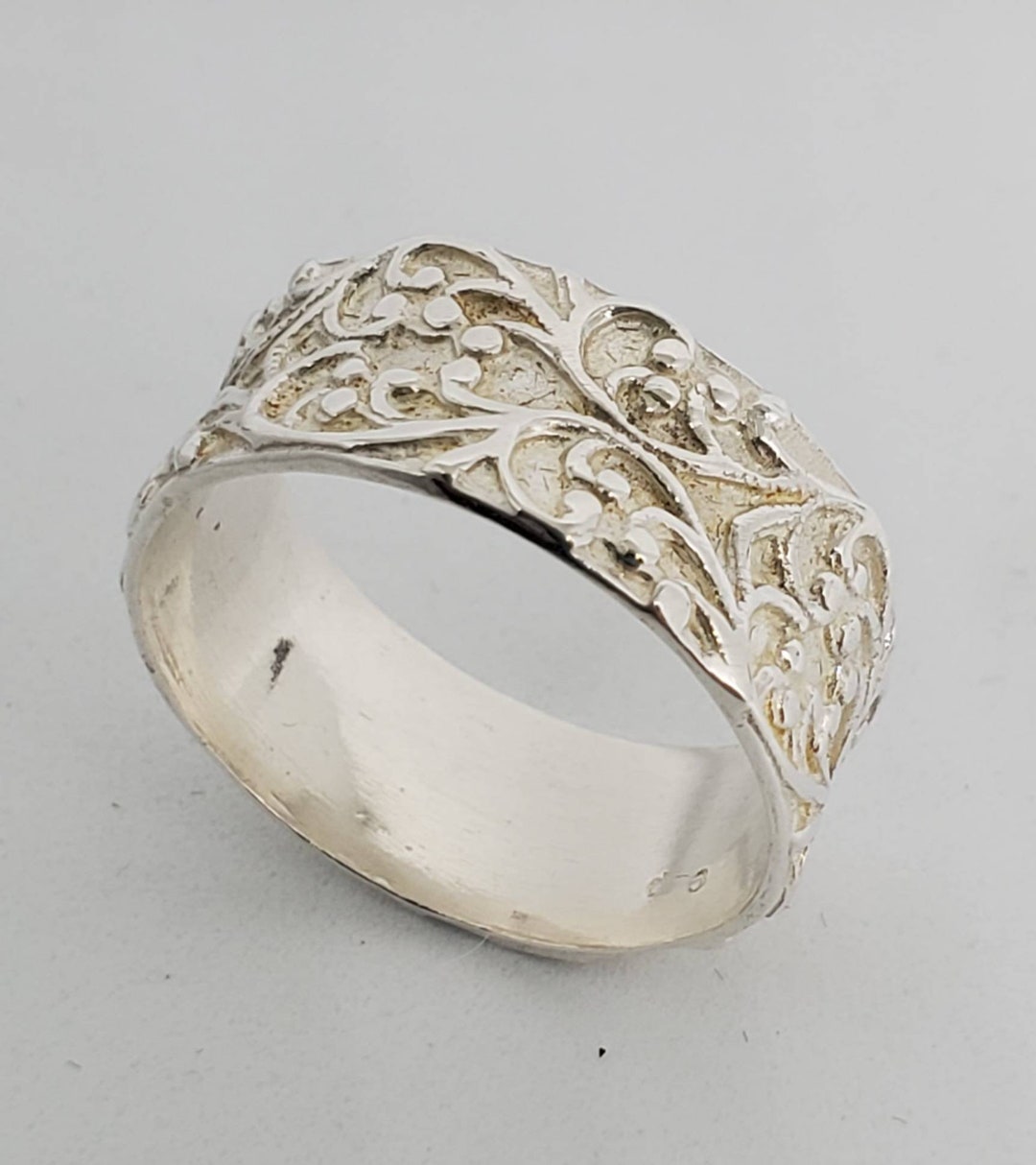 Zilver Band Sterling Zilver 925 Ring Trouwring Handgemaakte - Etsy ...