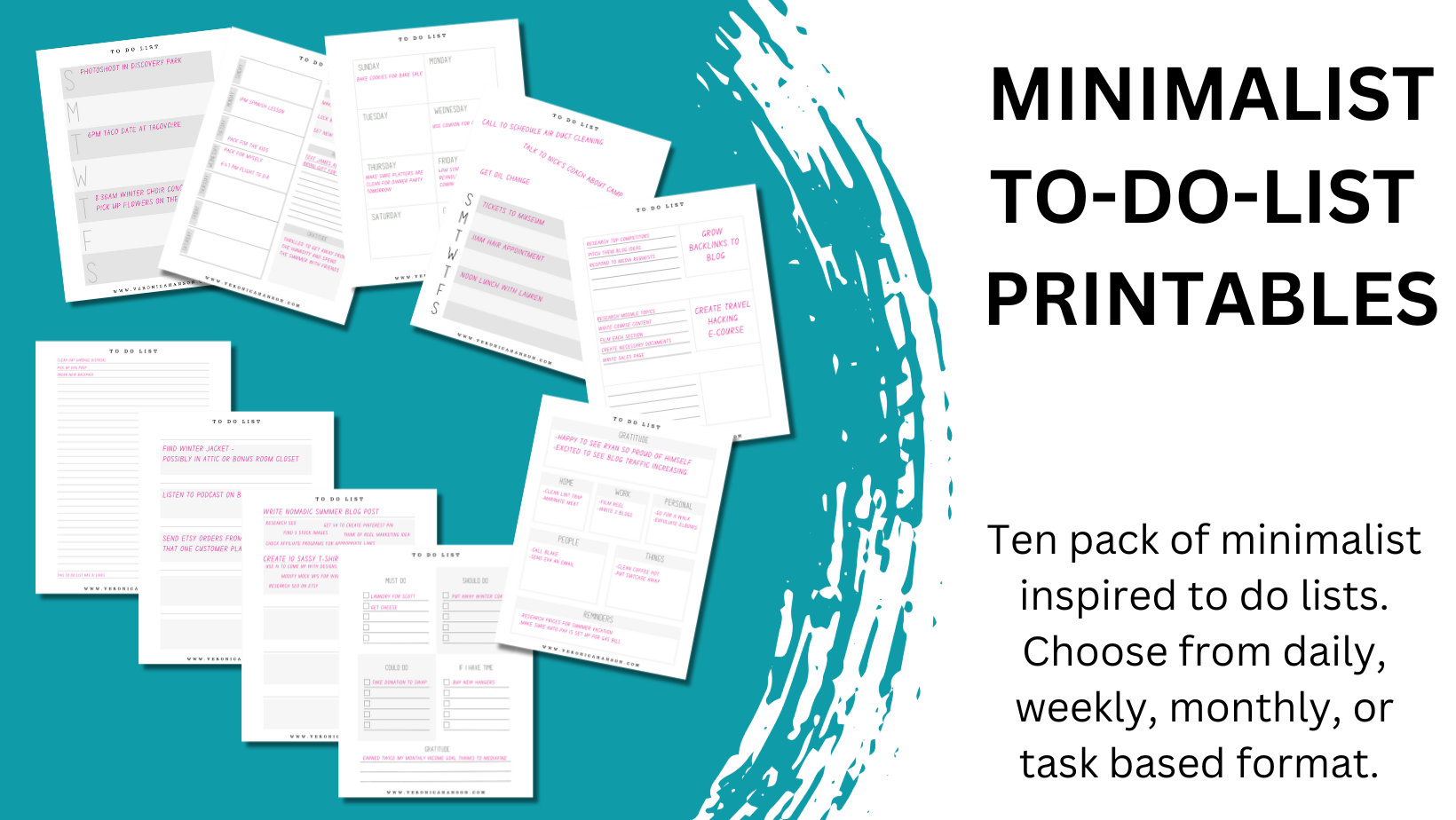 Minimalist to Do List Printable | Minimalist to Do List Digital ...