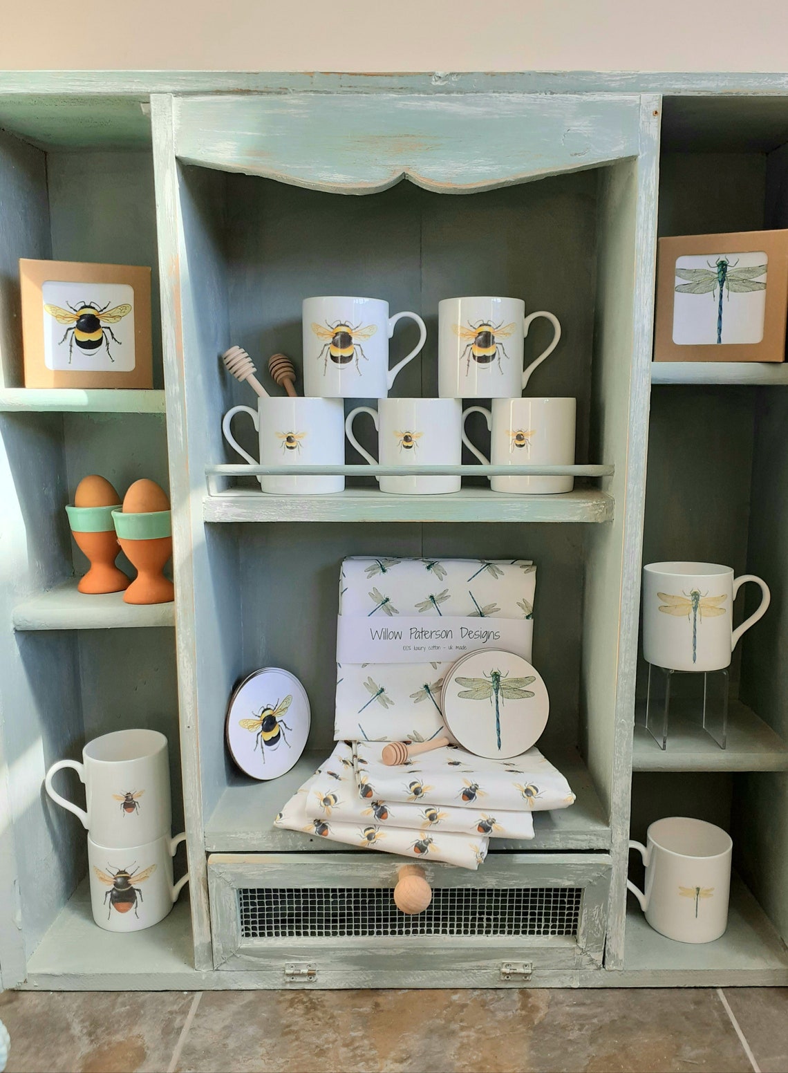 Bone China Bumble Bee Mug From an Original Watercolour - Etsy