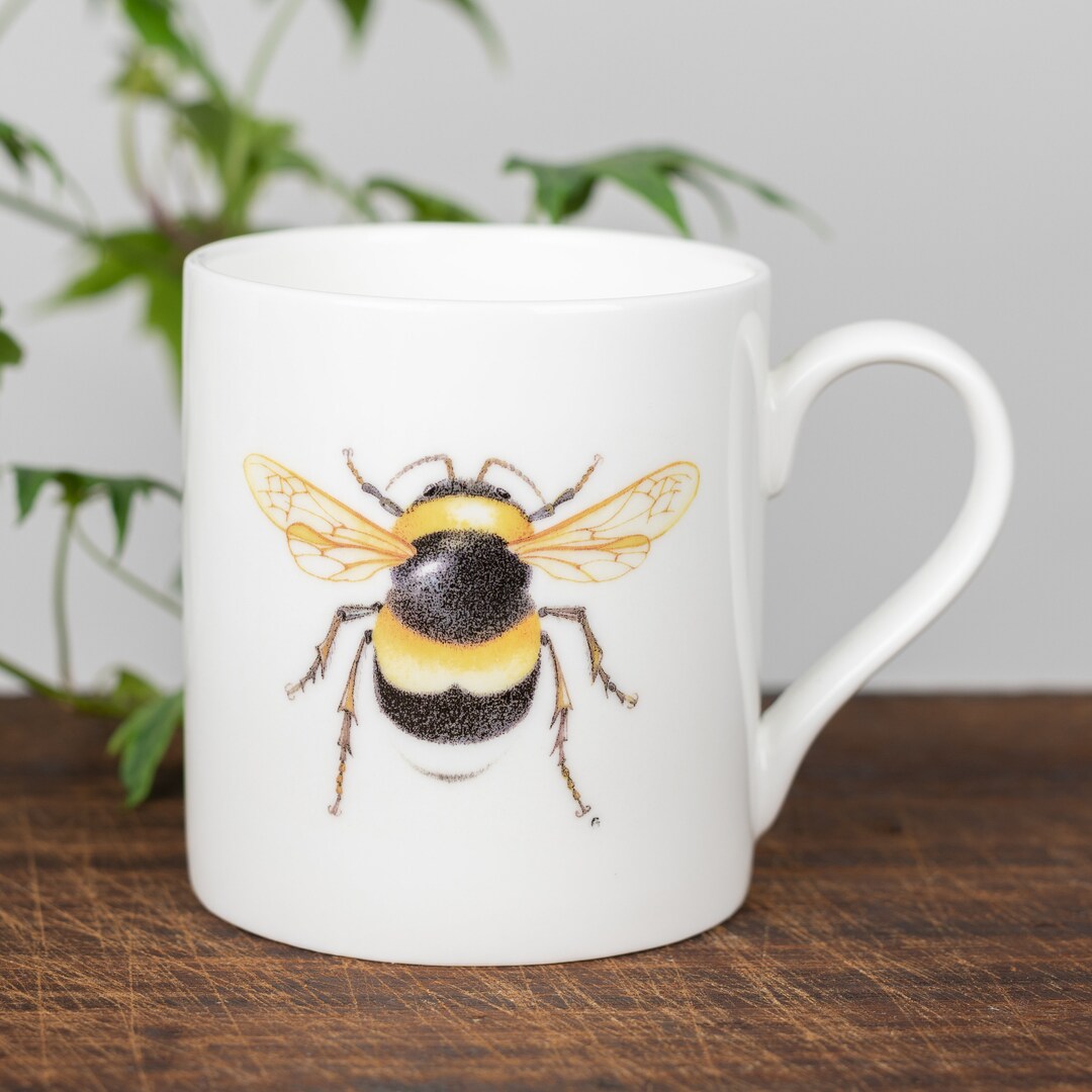 Bone China Bumble Bee Mug From an Original Watercolour - Etsy