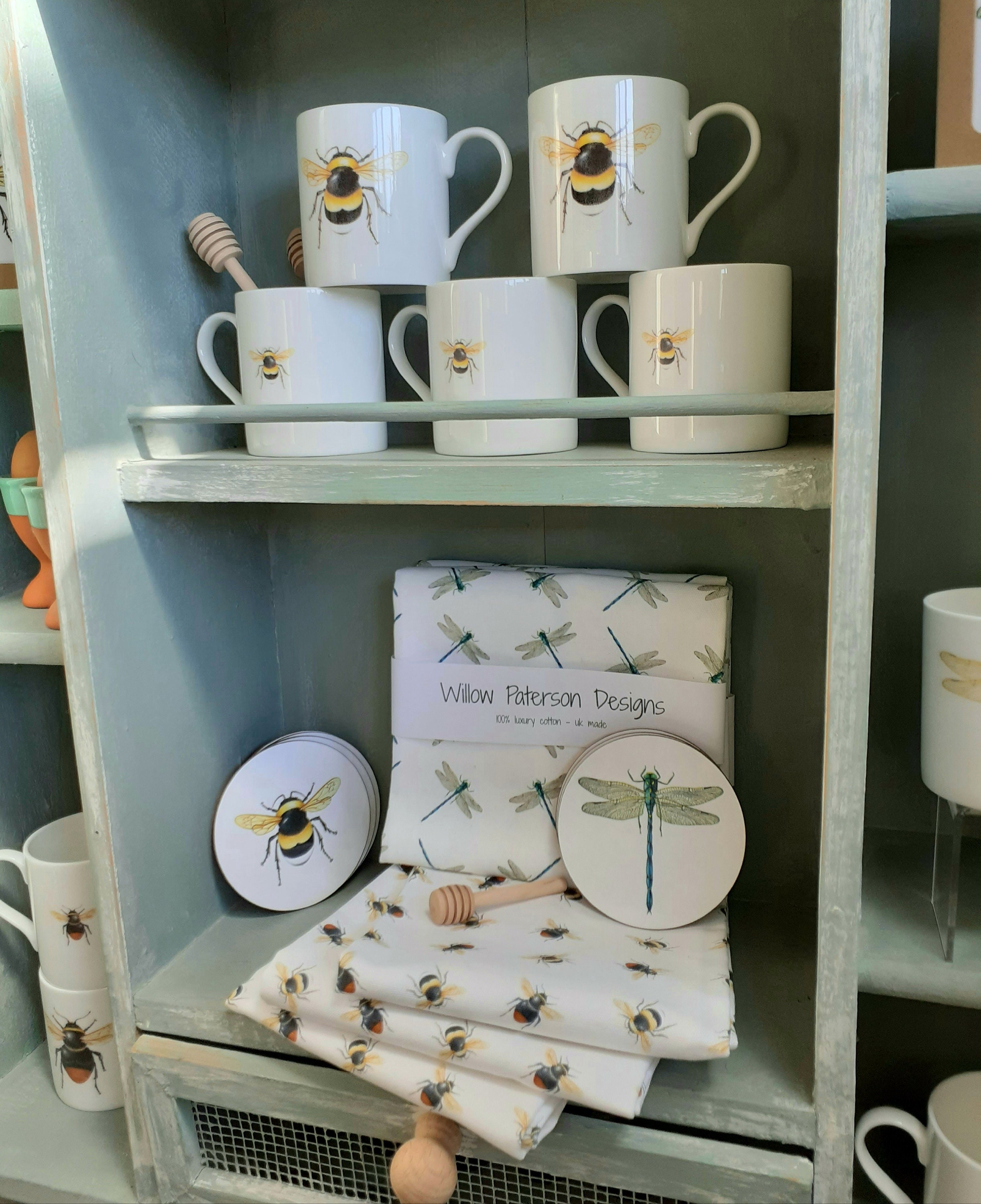 Bone China Bumble Bee Mug From an Original Watercolour - Etsy