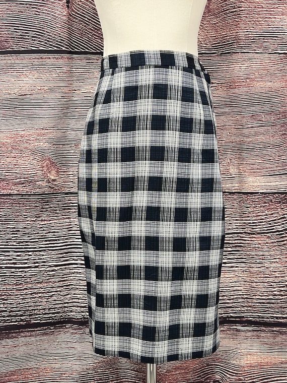 Vintage 50’s Plaid Pencil Skirt - Gem