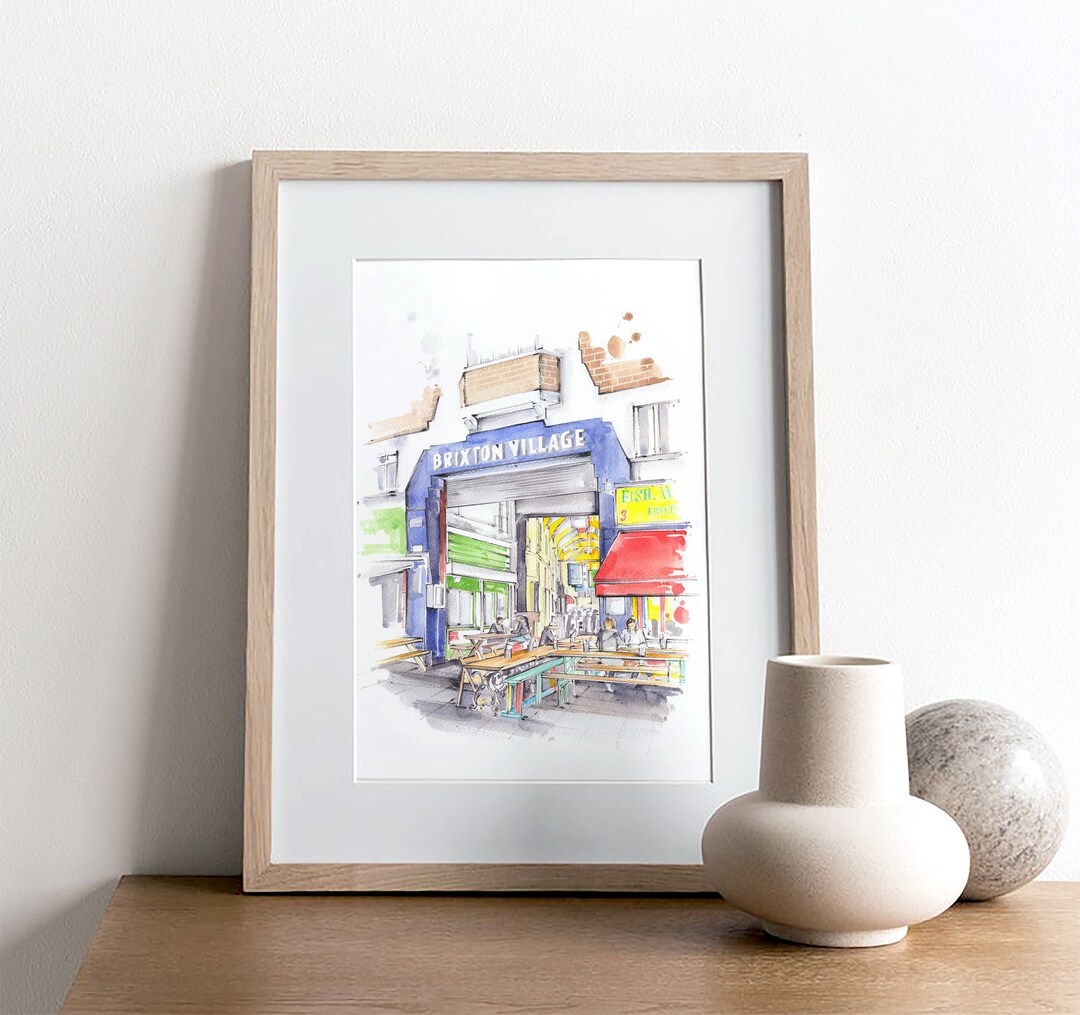 Brixton Village Print // Giclée Fine Art Print // South London ...