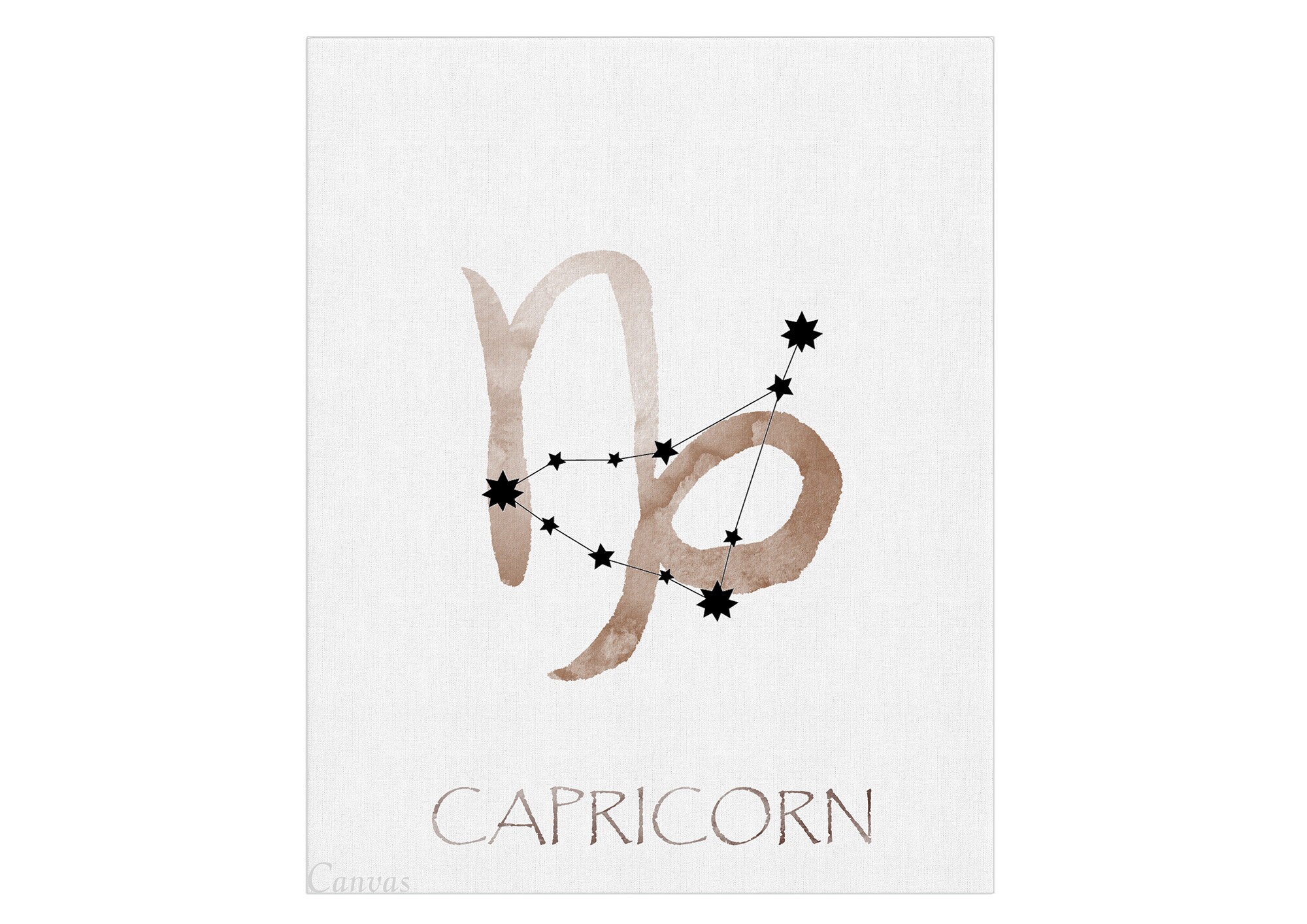 Capricorn Art Wall Art Capricorn Print Capricorn Sign | Etsy