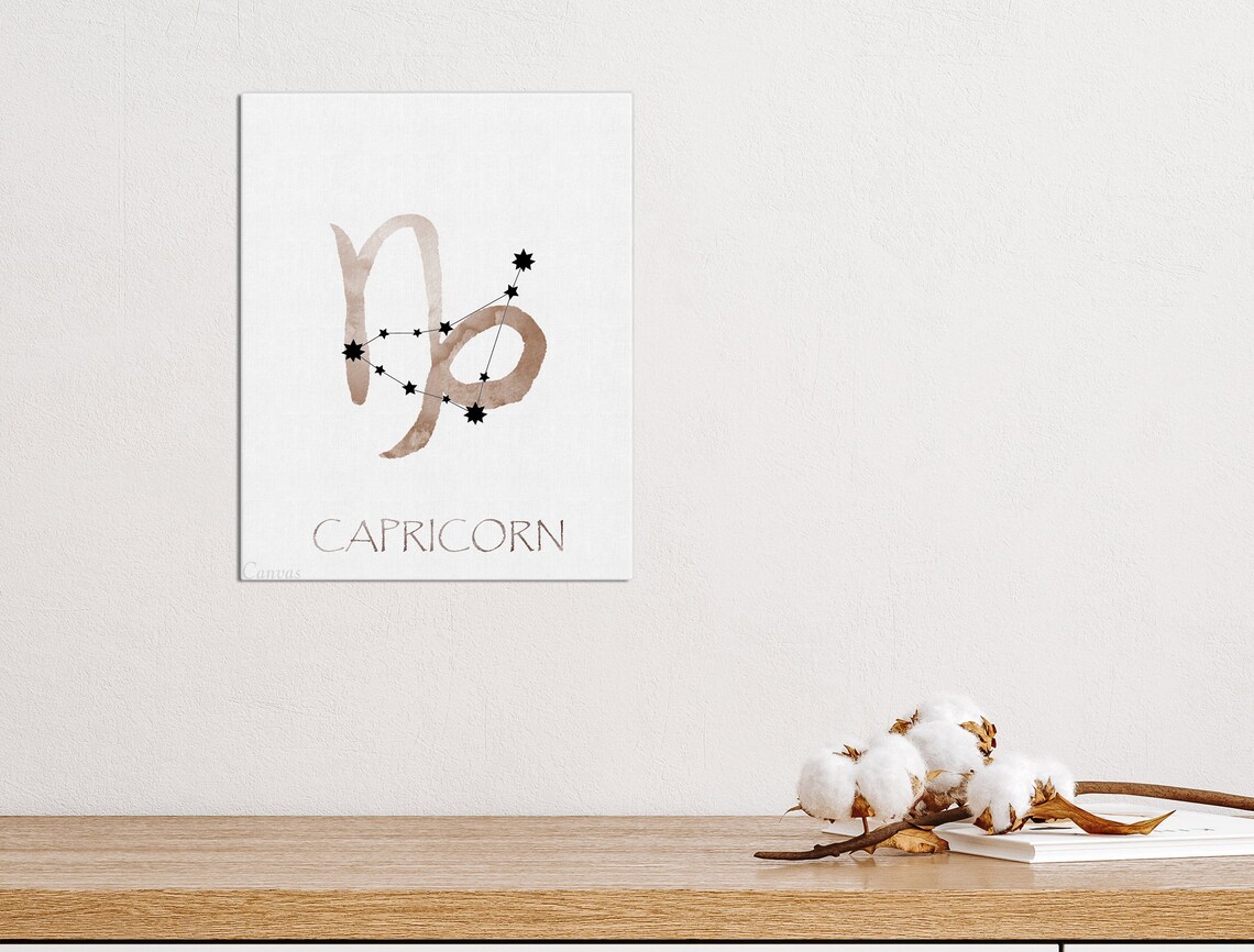 Capricorn Art Wall Art Capricorn Print Capricorn Sign - Etsy