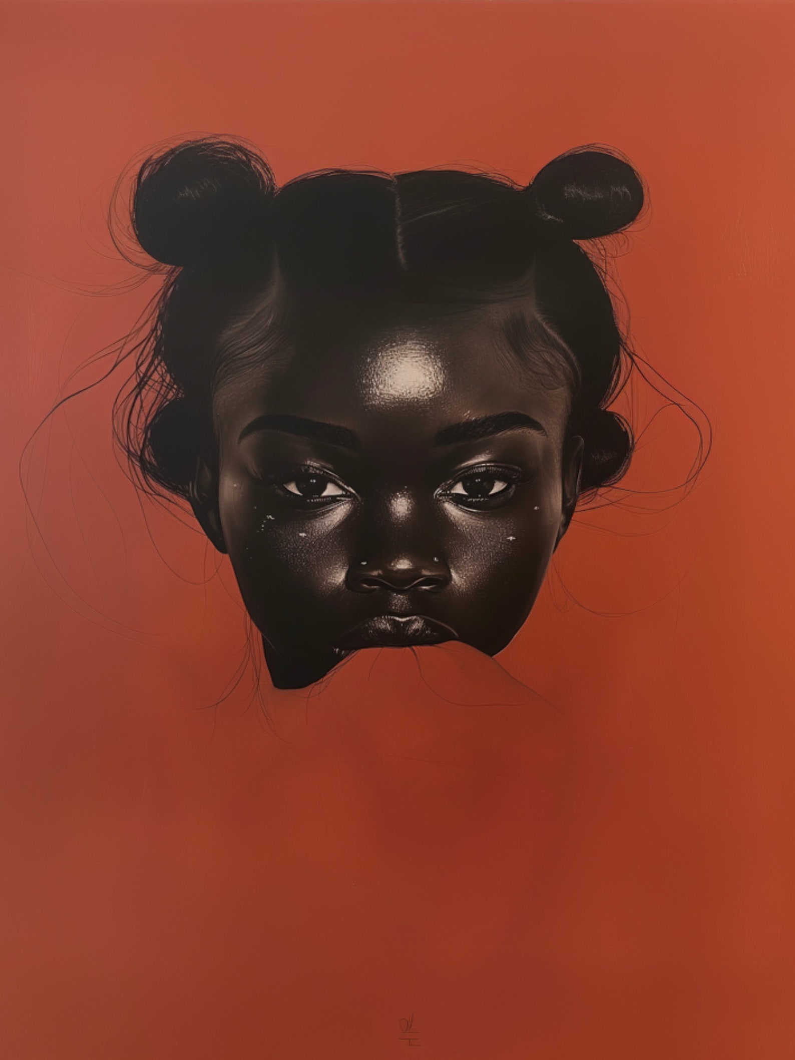 Print and Ship - Empowerment in Red: Self-portrait of a Black Woman II ...