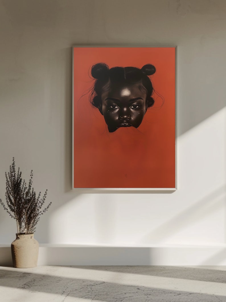 Print and Ship - Empowerment in Red: Self-portrait of a Black Woman II ...