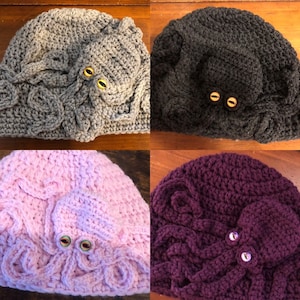Pattern Only for Crochet Octopus Hat - Etsy