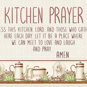 Farmhouse Kitchen Prayer Cutting Board Design Png/sublimation Design ...