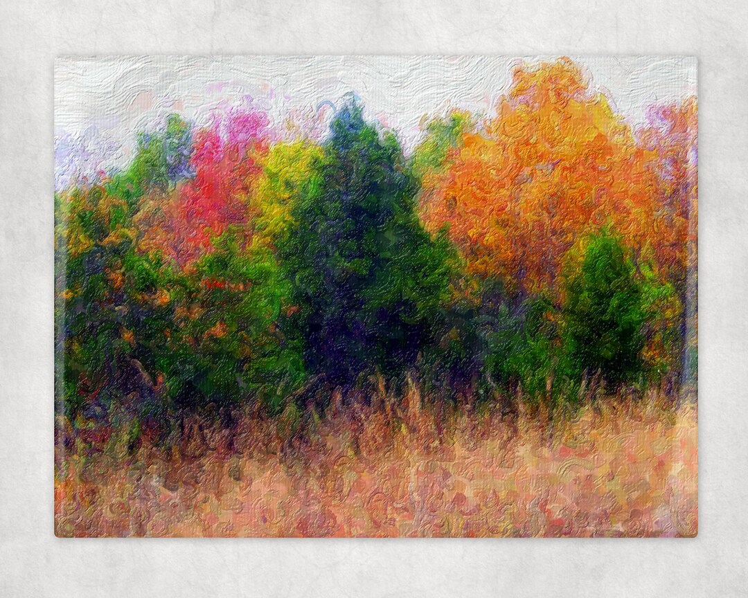 Autumn Colors Fall Foliage Art Decorative Ceramic Tile With Optional ...