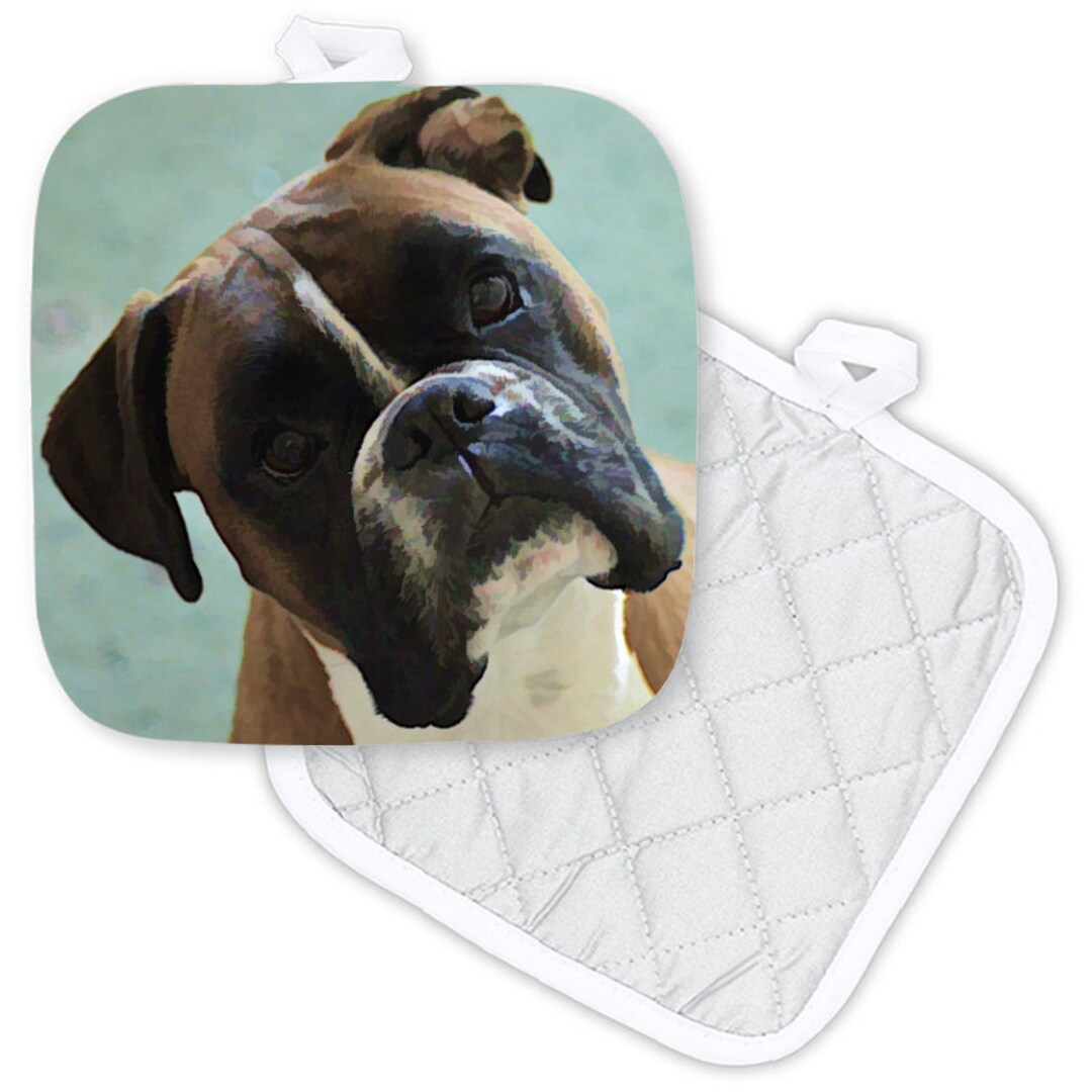 Oil Paint Style Boxer Art Pot Holder - Etsy