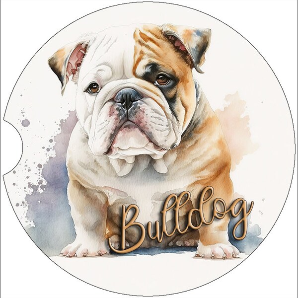 English Bulldogs Fabric English Bulldogs-with-triangles-on-white by ...