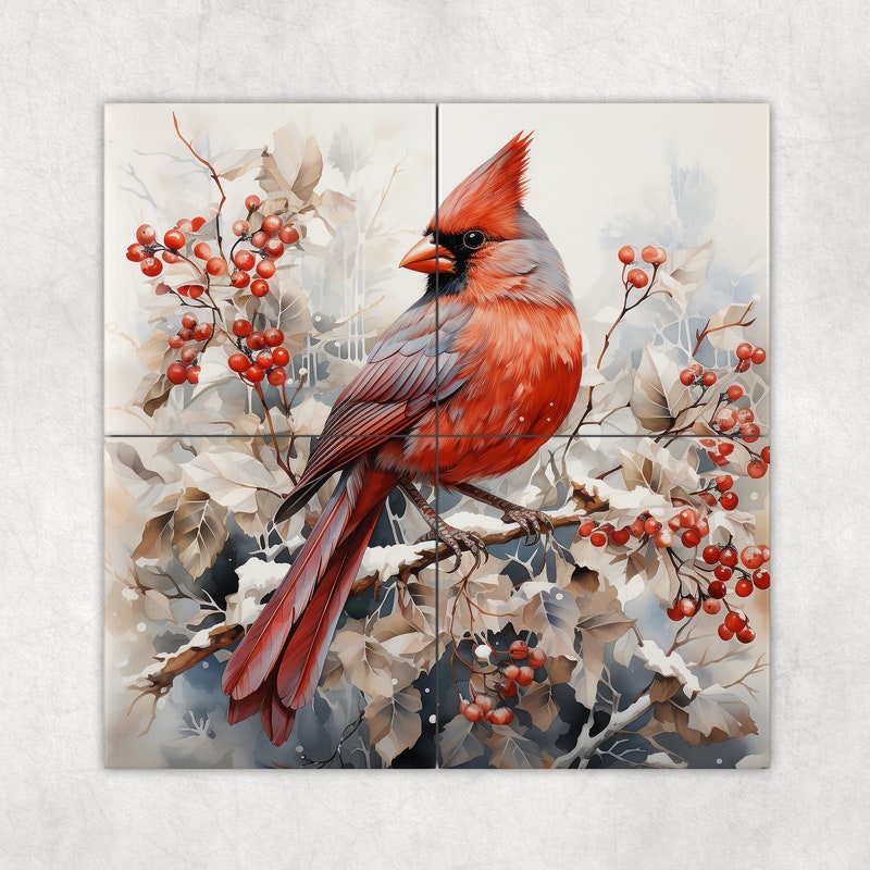 Cardinal Art - Etsy