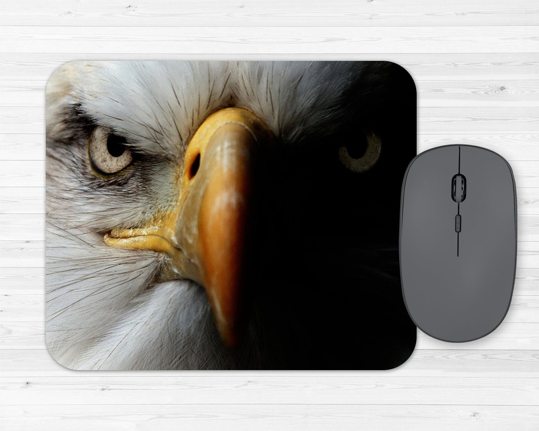 Bald Eagle Art Rubber Mousepad - Etsy